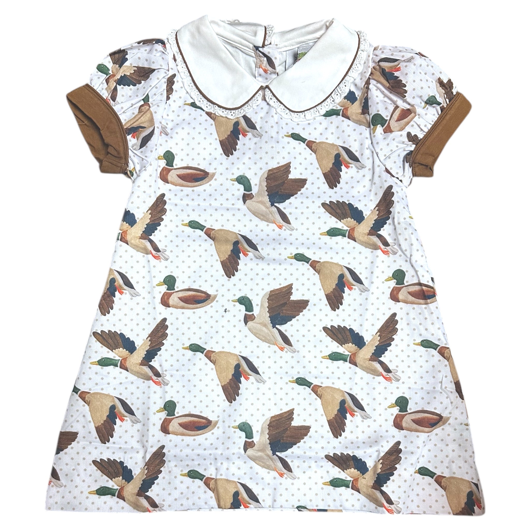 Printed Mallard Dress – Smocking Sisters